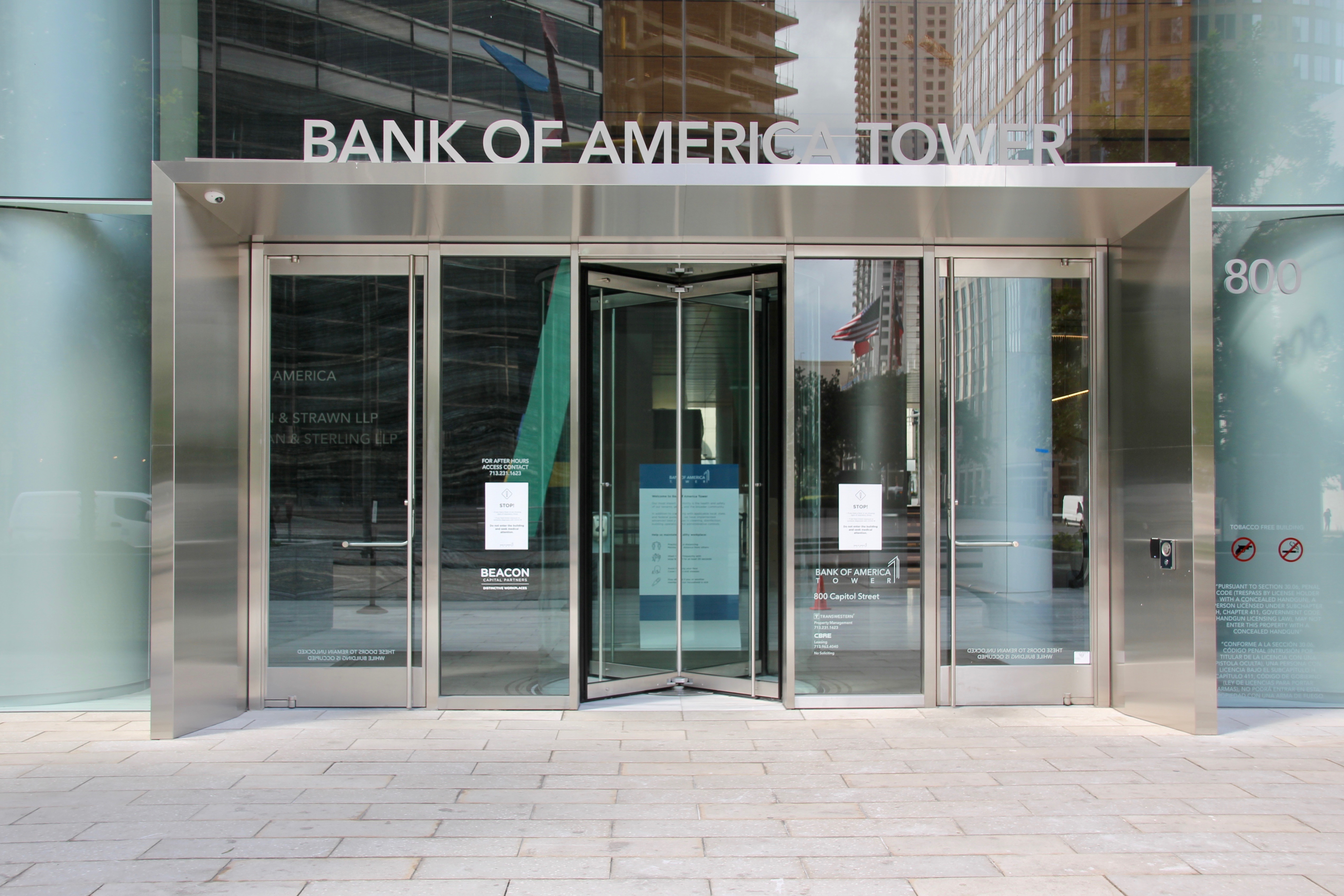 Bank of America Tower | Ellison Bronze - Custom Crafted Balanced Doors